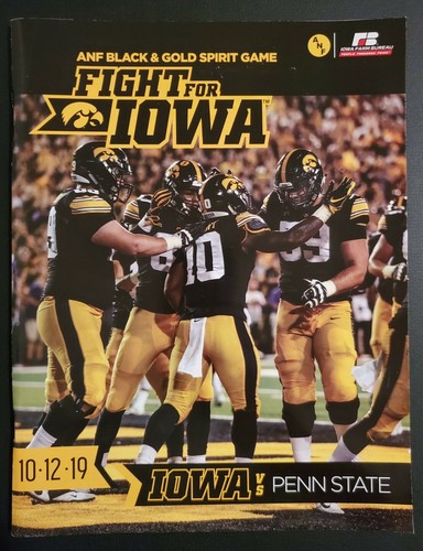 Iowa Hawkeyes Penn State Football Program 10/12 2019 Sean Clifford TD ...
