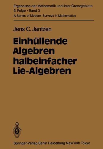 Ergebnisse der Mathematik und Ihrer Grenzgebiete. 3. Folge / a Series ...