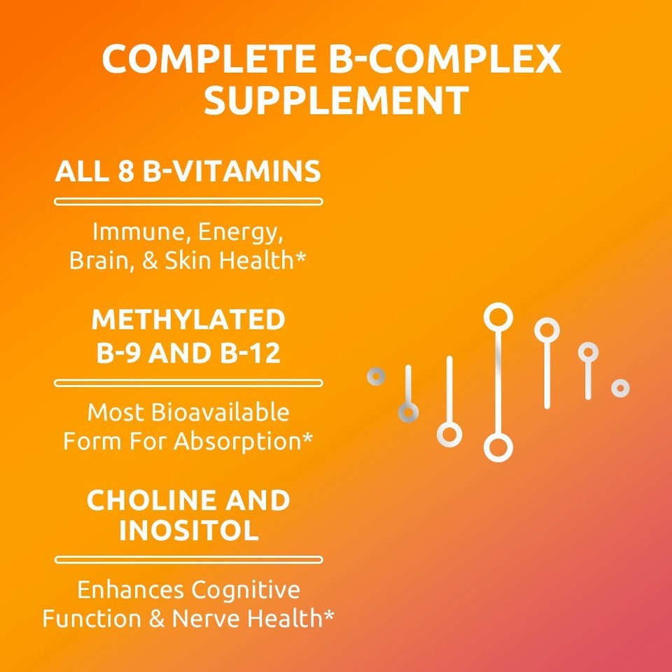 Zentastic Vitamin B-Complex, Active and Methyl Forms, Immune Support ...