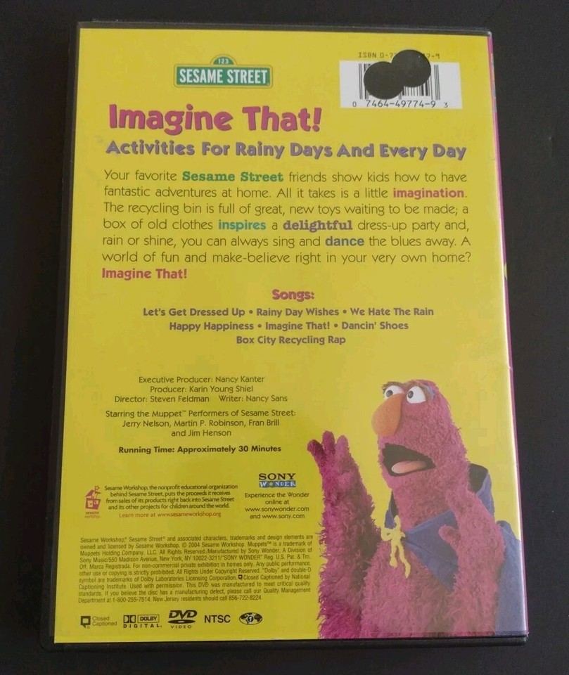 Sesame Street - Imagine That (DVD, 2004) 74644977493 | eBay