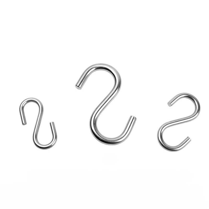 S Hooks Garden Hooks 304 Stainless Steel Hanging Rail Hooks Heavy Duty ...