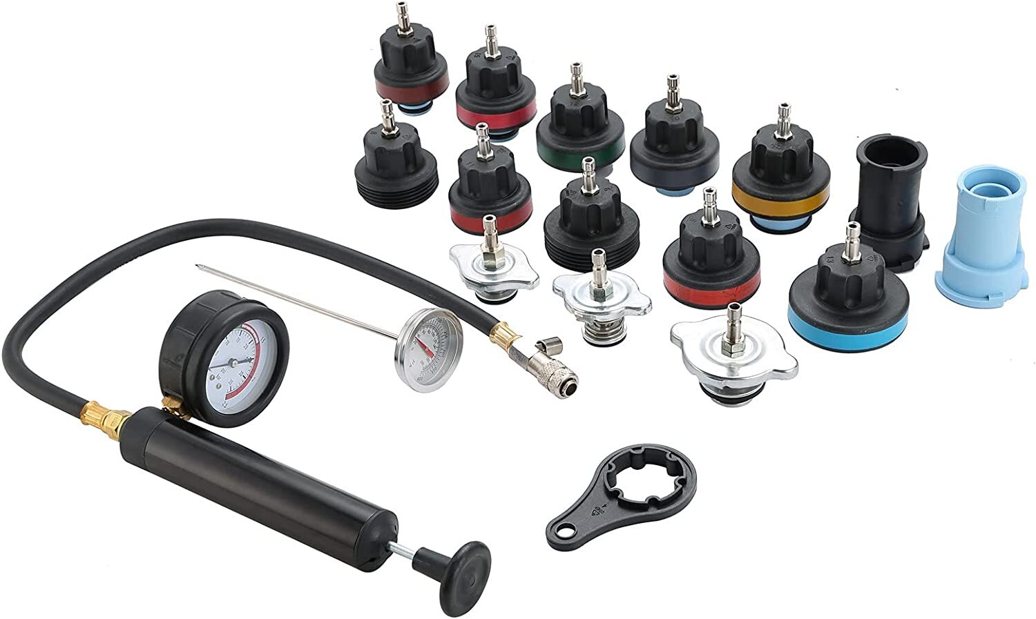 Radiator Pressure Tester Kit Automotive Cooling System Water Tank Leak ...