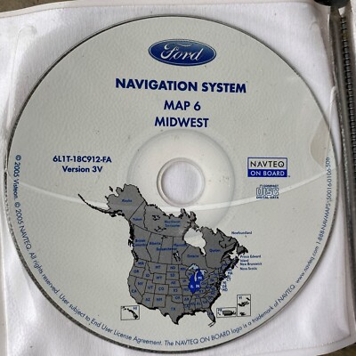 03-06 2005 FORD EXPEDITION ESCAPE NAVIGATION DISC MAP 6 MIDWEST MI IN ...