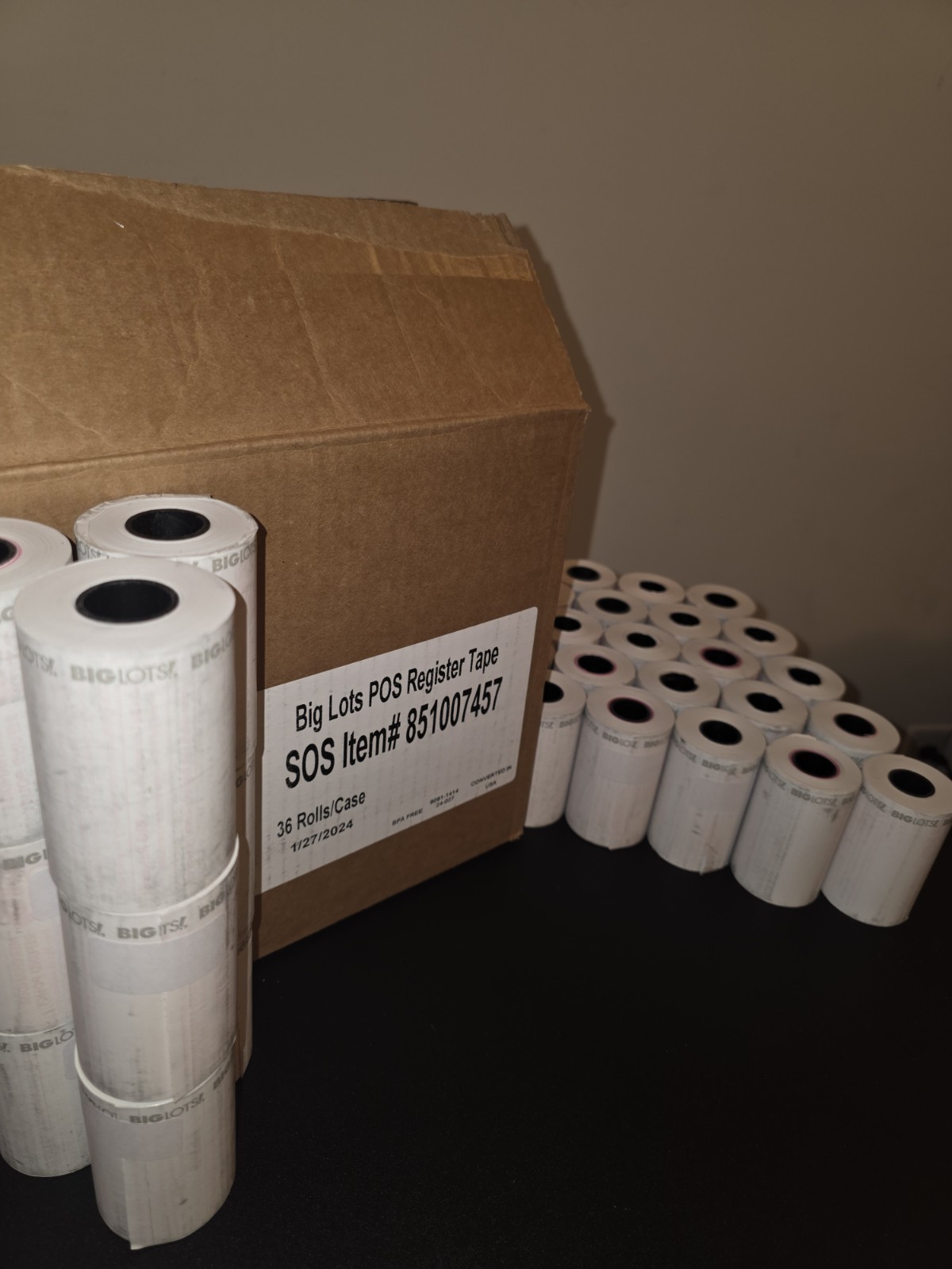 Big Lots Retail Thermal Receipt Tape Roll | eBay