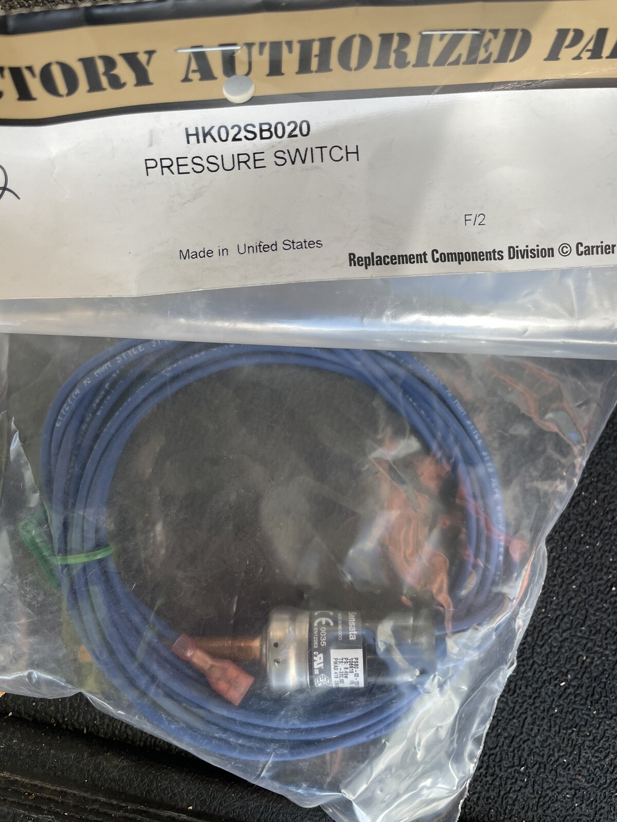 HK02SB020 Carrier Low Pressure Switch OEM HK02SB020 | eBay