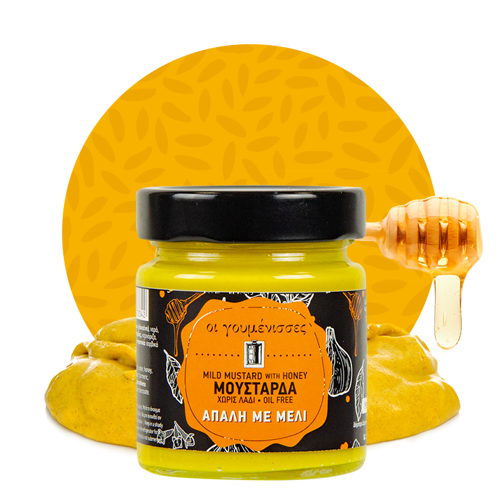 Greek Mustard with honey - oil free 190g | Greek premium food products ...