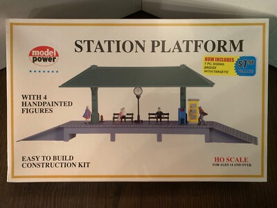 Model Power No. 616 HO Scale Station Platform Plastic Model Kit in Box ...