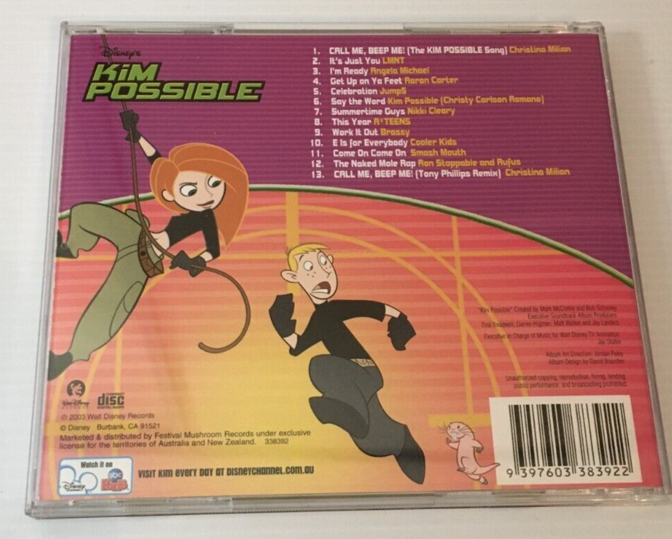 Kim Possible - TV Series Soundtrack - CD 2003 (Aaron Carter, Christina ...
