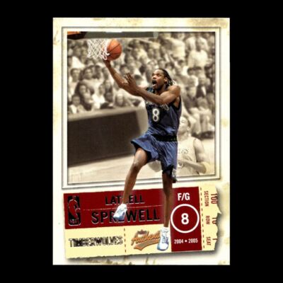 Latrell Sprewell 2004-05 Fleer Authentix Minnesota Timberwolves #31 ...