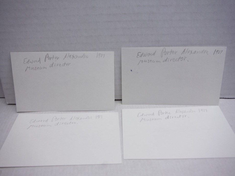 4 autographs of Edward Porter Alexander | eBay