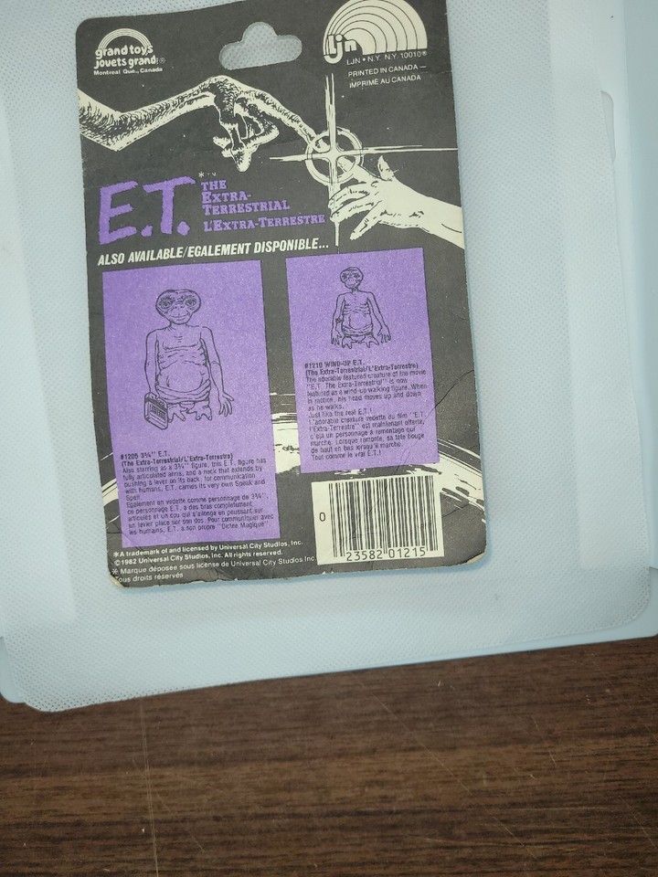 VTG 1982 E.T. The Extra Terrestrial Original Collectibles ET Phone Home ...