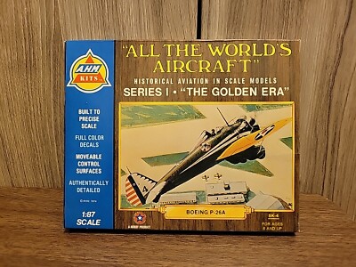 1974 AHM Kits Boeing P-26A 1:87 Airplane Model Kit the Golden Era ...
