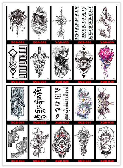 Sexy Body Tattoo Sticker Temporary Body Arm Stickers Removable ...