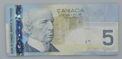 2010 Canada five-dollar bill note, ice skating hockey | eBay