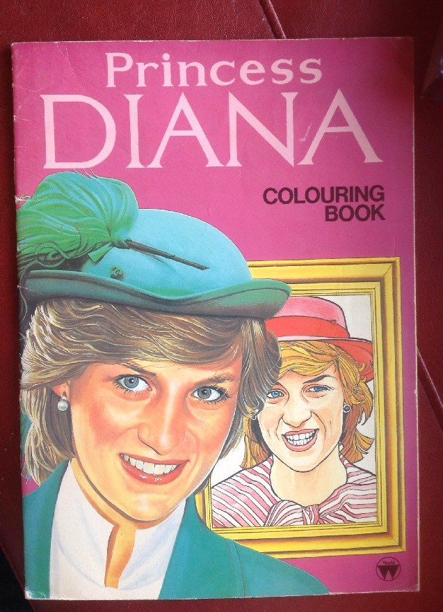Princess Diana Coloring Book Softcover Rare | eBay UK