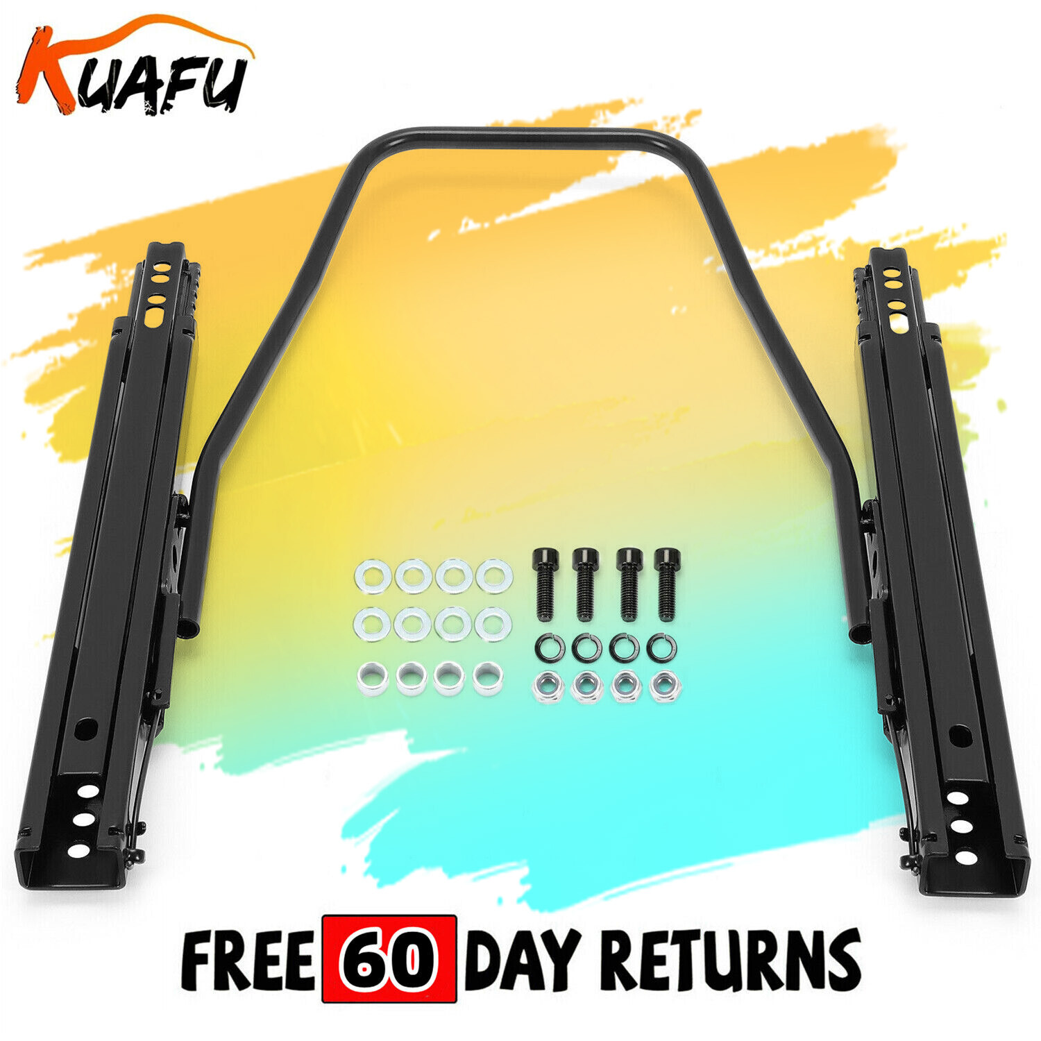 Universal Dual Lock Design Car Racing Seat Base Slider Rail Bracket ...