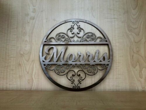 Personalized Metal Sign Custom Last Name Sign Family Name Sign Metal ...