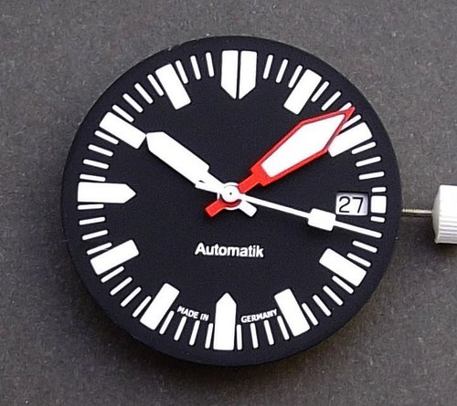 HAND SET ETA 2824-2 SWISS AUTOMATIC RED / ORANGE / YELLOW 2836 LUME ...