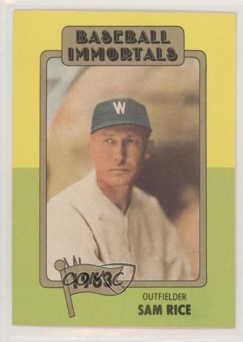 1980-87 SSPC Baseball Immortals Sam Rice #93 HOF | eBay