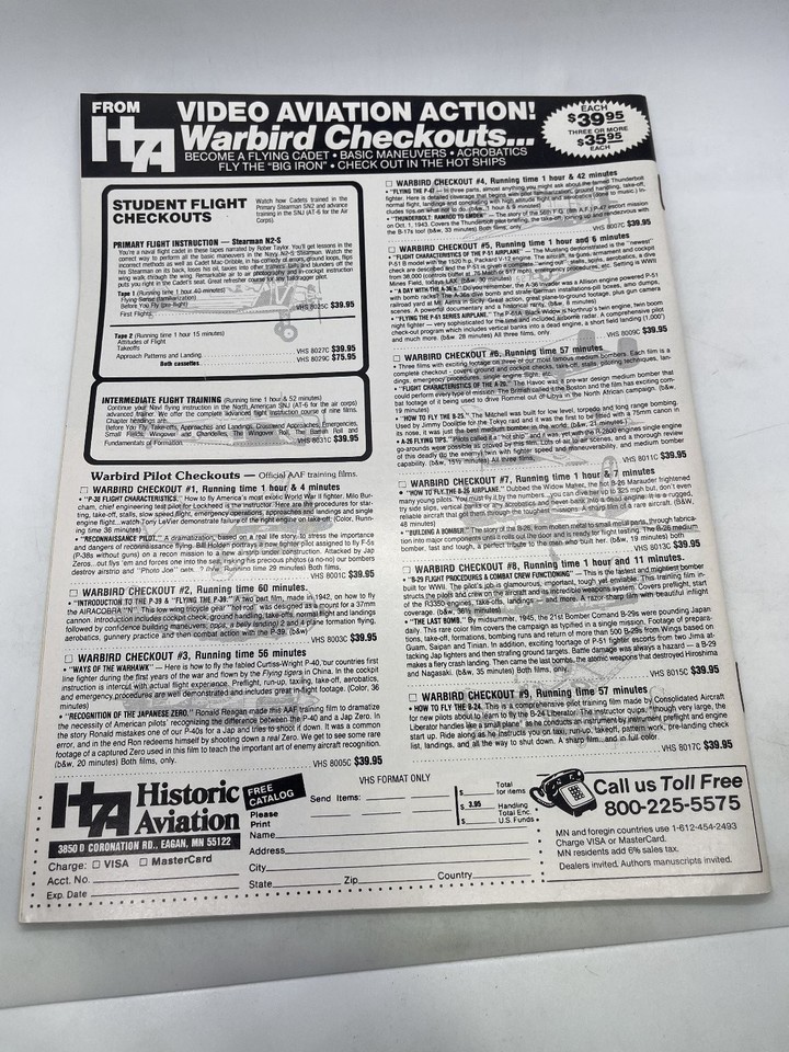 Airpower Magazine September 1989 Vol 19 No 5 F4U Corsair Hawker Hunter ...