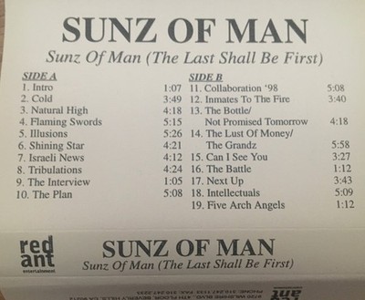 Sunz Of Man - Sunz Of Man (The Last Shall Be First) (Cass, Album, Promo ...