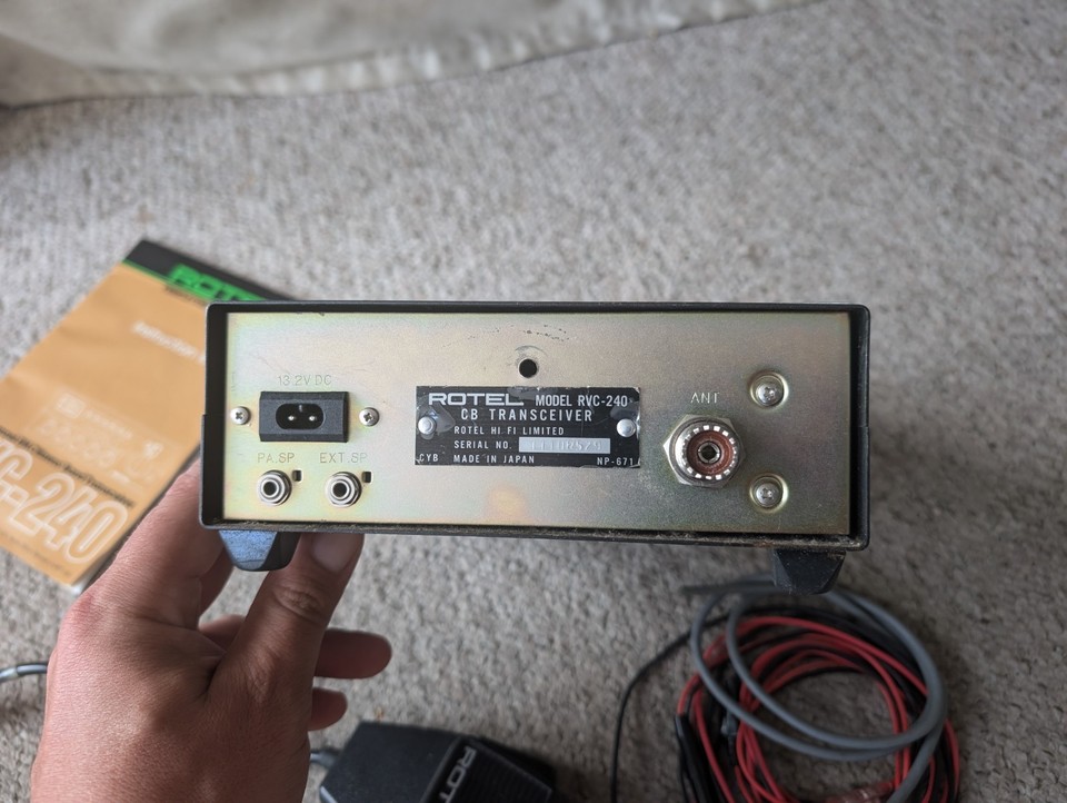 Rotel RVC-240 CB Radio - vintage Radio - Boxed With Manual - Mint In ...