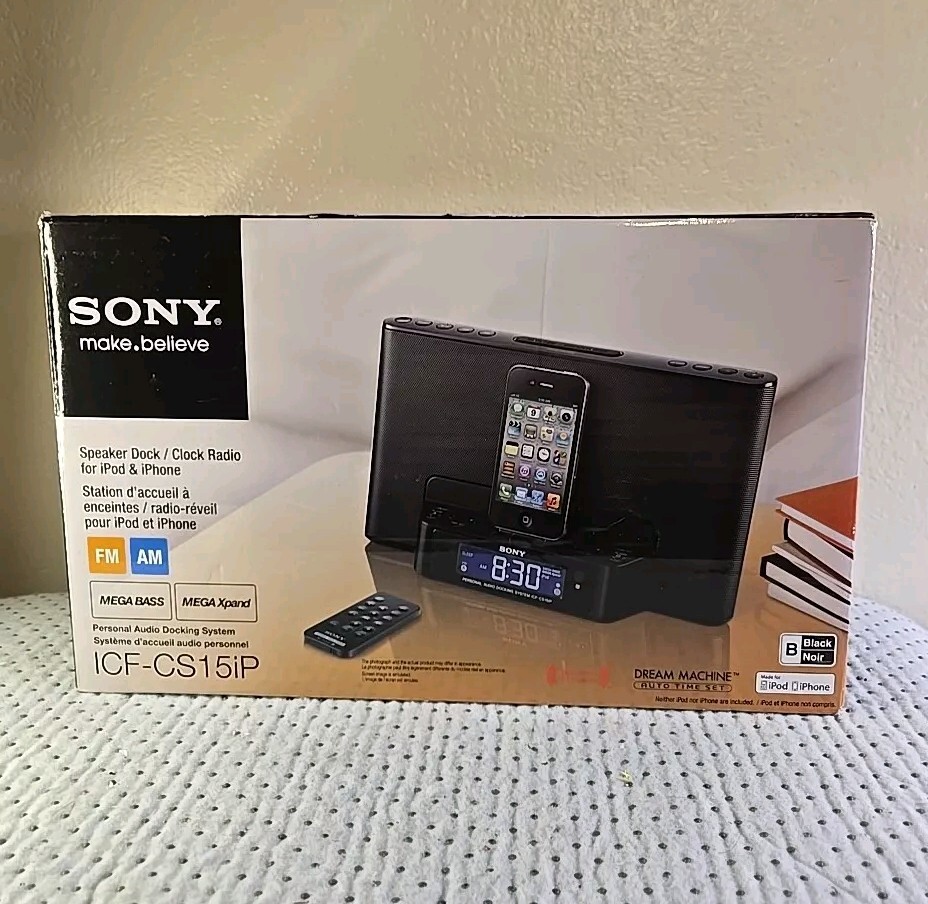 Sony Dream Machine Ipod Sony ICF C1iP IPOD Dock With Clock Radio