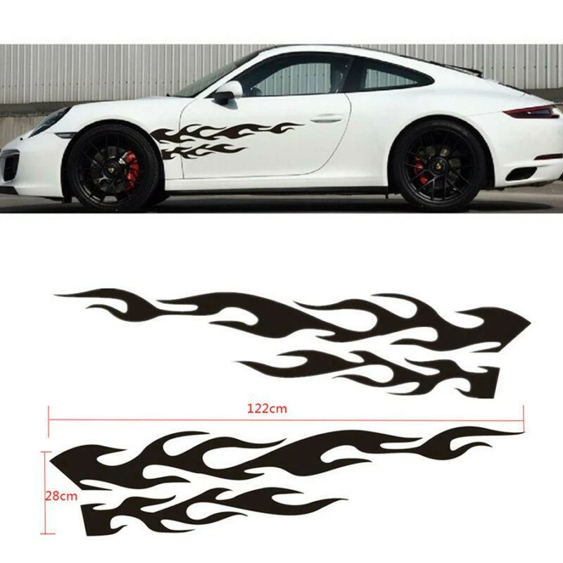Black Flame Decals