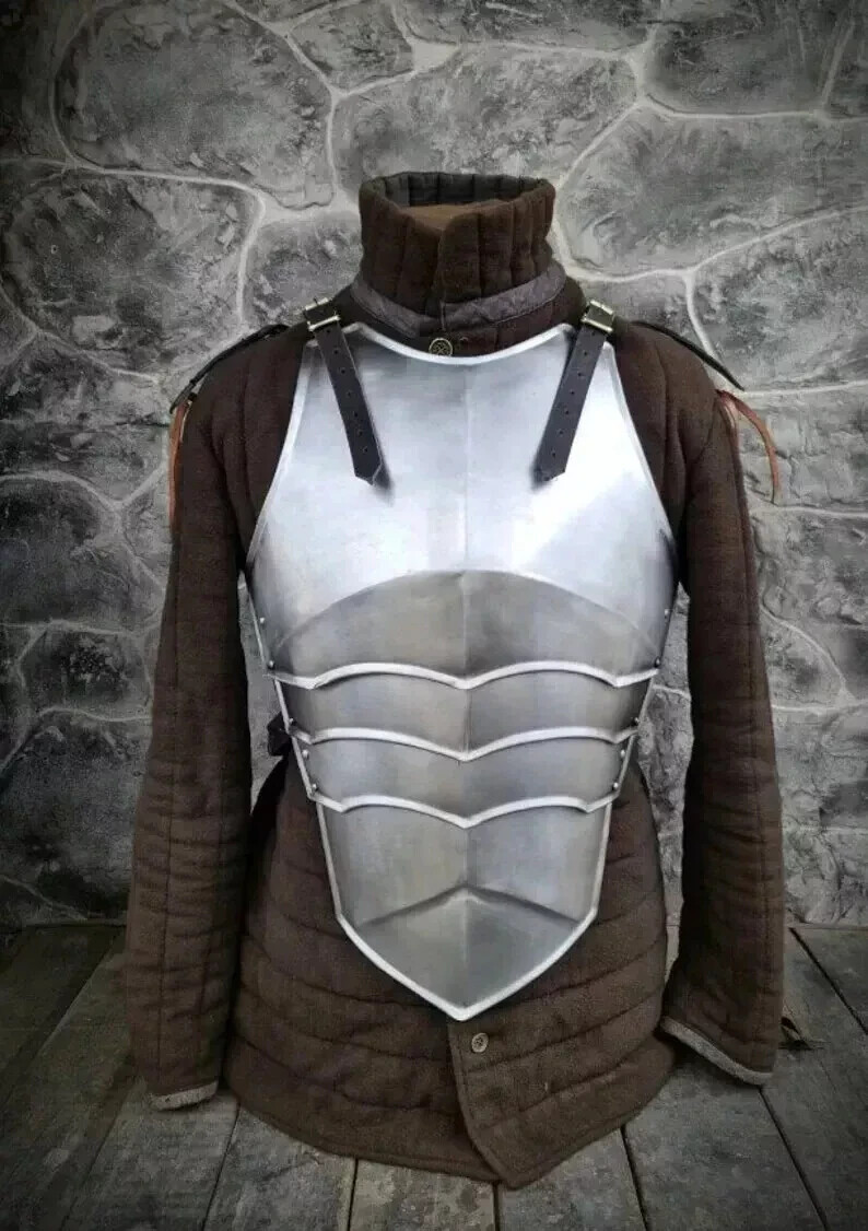 Leather Chest Armor Fantasy Armor Costume Medieval Steel Cuirass ...