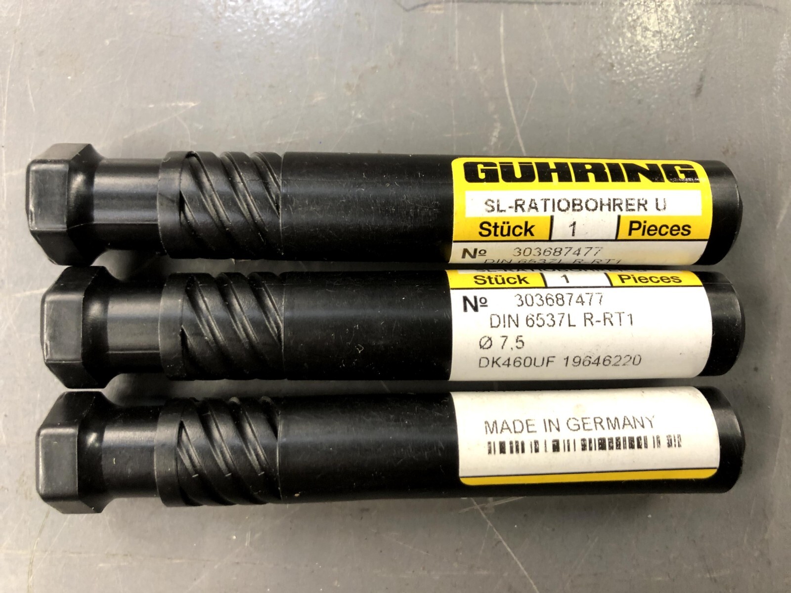 GUHRING 303687477 CARBIDE DRILL 7.5 mm DK460UF NEW Germany Lot of 3 | eBay