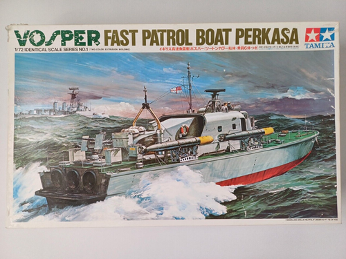 Tamiya Vosper Fast Patrol Boat Perkasa 1:72 Model Kit inc Motor | eBay