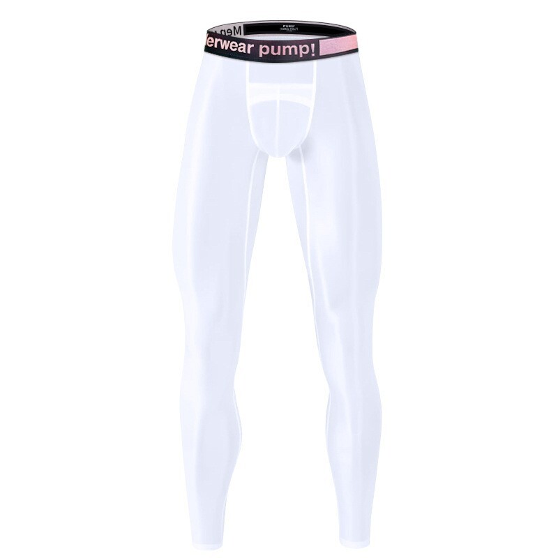 Sexy Men Transparent Underwear Ultra Thin Long Leggings 3D U Convex ...