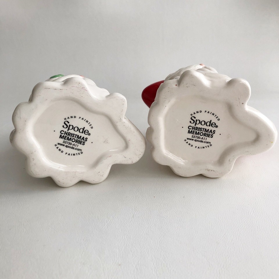 Vintage Spode Christmas Memories Ceramic Santa Head Cream and Sugar Set ...