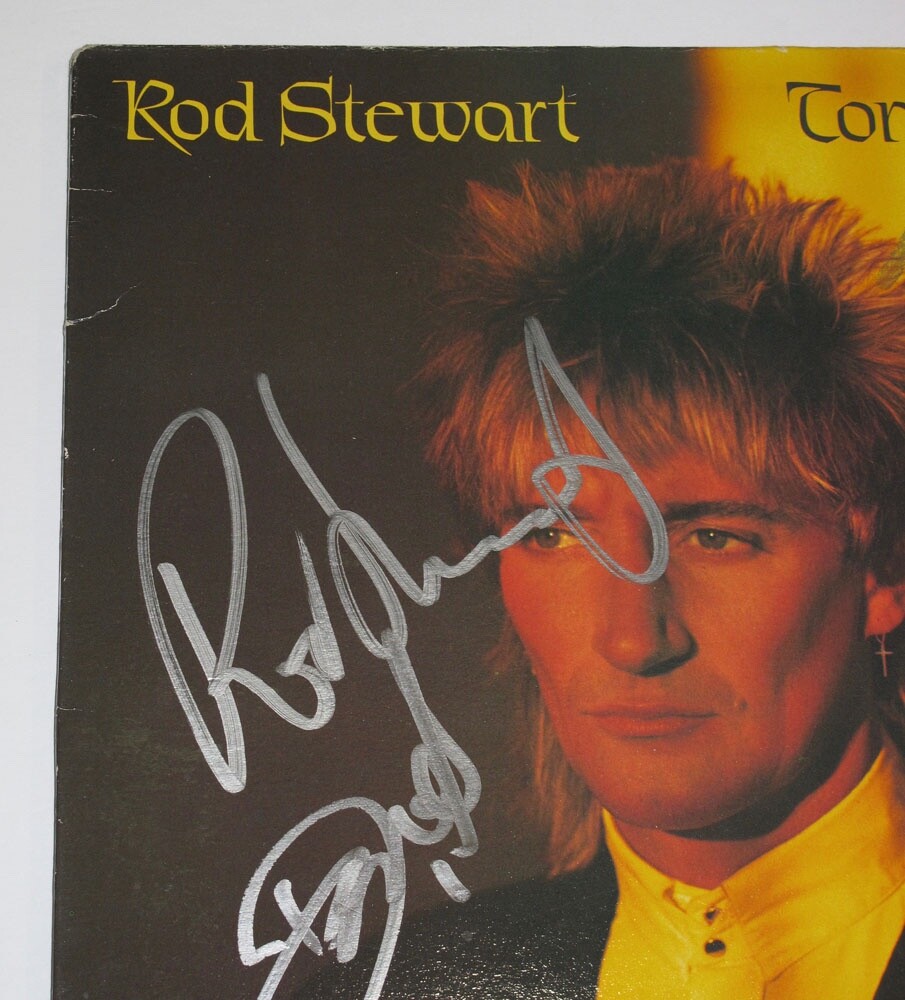 ROD STEWART + Band signed "TONIGHT I'M YOURS" Vinyl Album LP EXACT ...