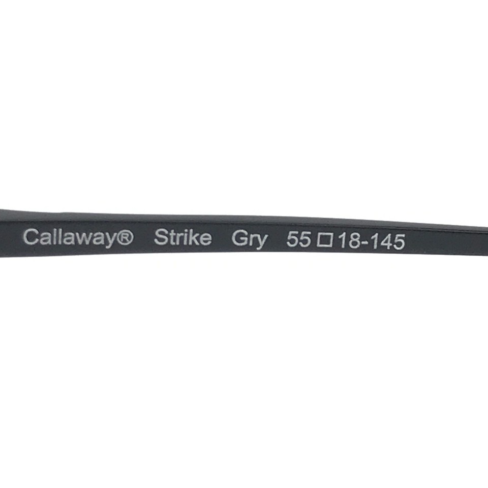Callaway Eyeglasses Frames STRIKE GRY Striped Gray Horn Rectangle 55-18 ...