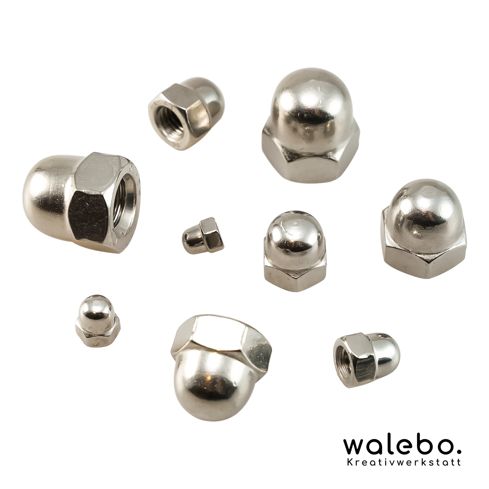 Hutmutter M3 M4 M5 M6 M8 M10 M12 M16-M36 Edelstahl Schutzmutter Muttern ...