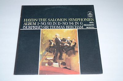Haydn: The Salomon Symphonies~Album 1~Sir Thomas Beecham~Angel 36242 ...