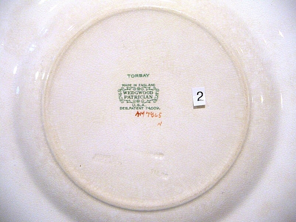 Vintage 1930's WEDGWOOD "Torbay Green" #AM7865 Patrician China | eBay