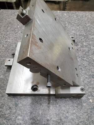 8"X8"X 1" Sine Plate Machinist Setup Fixture Tool with 360 deg. Rotary ...