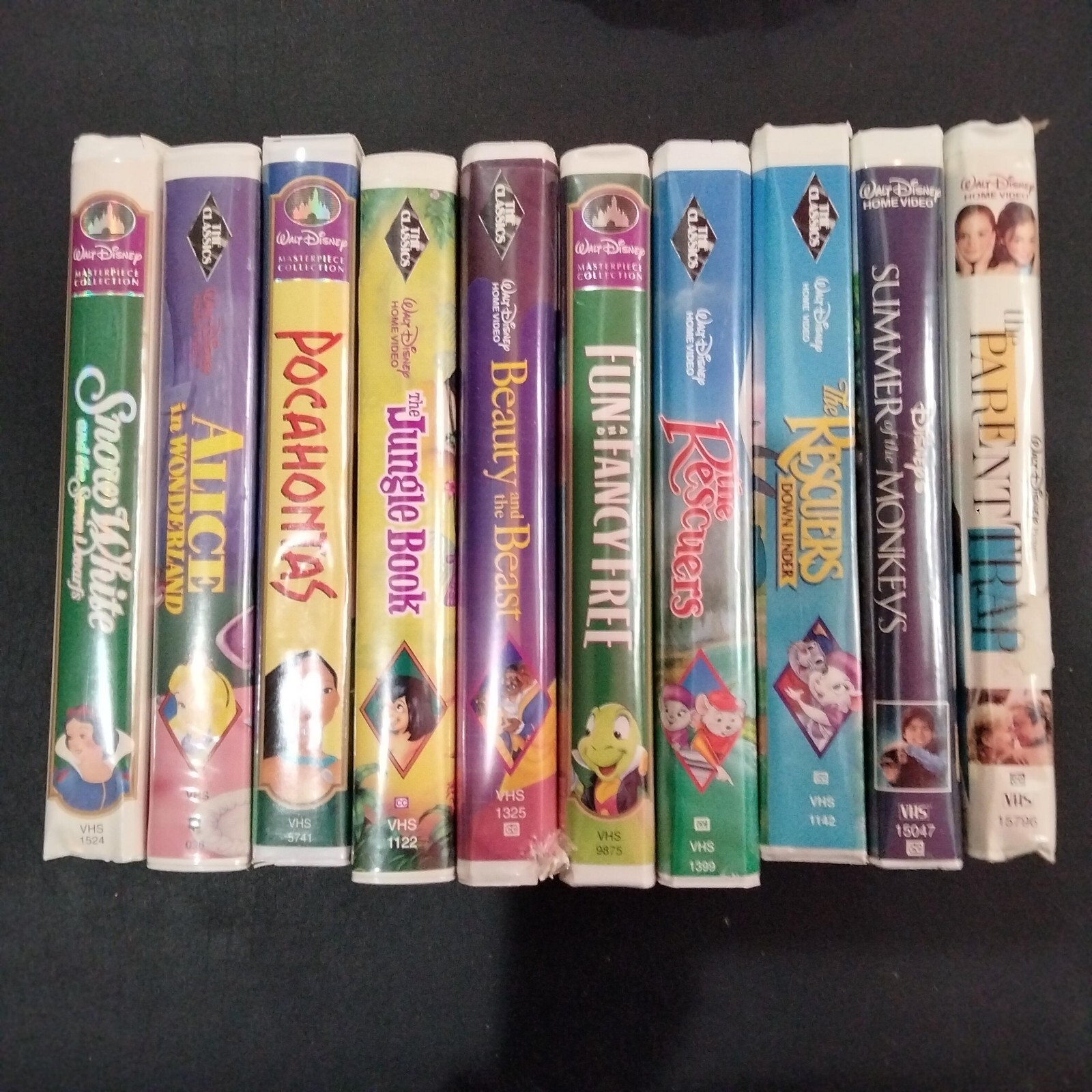 Disney VHS Tapes Lot of 10 - Mixed titles Snow White Pocahontas Parent ...