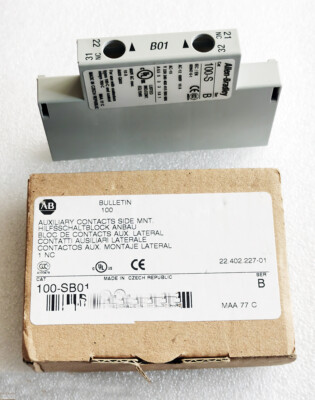1PC AB CAT 100-SB01 Motor Switch Auxiliary Contact | eBay