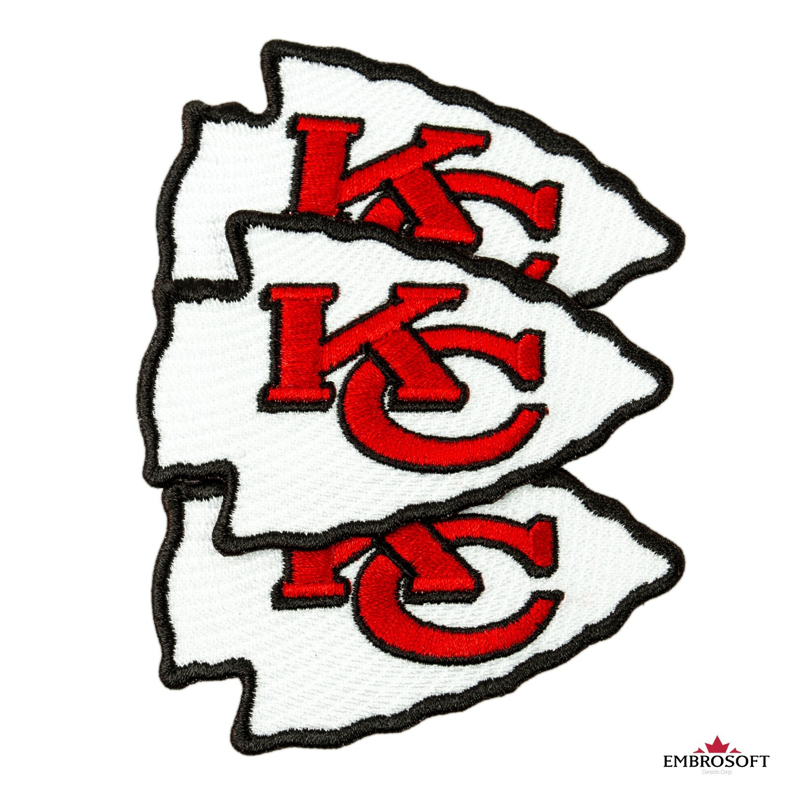 Kansas City Chiefs Patch, American Football Team Logo, Embroidered ...