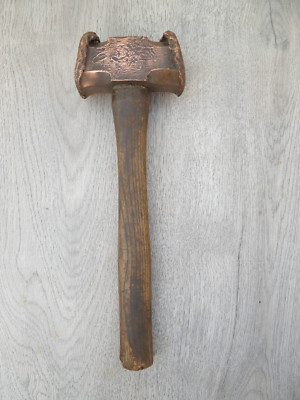 Vintage Solid Copper Hammer / Mallet / non sparking / Knock Off - LARGE ...