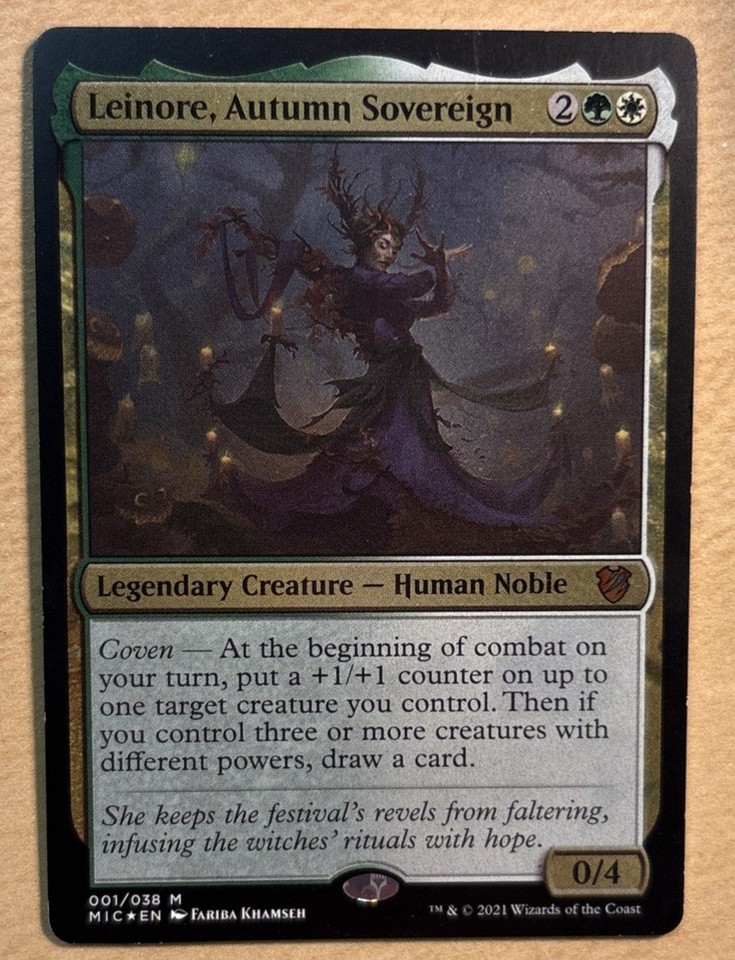 Leinore, Autumn Sovereign MTG Foil Card Legendary Creature, Thick Card ...