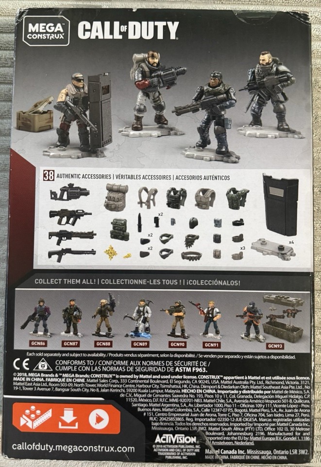 Call Of Duty Mega Construx Black Ops 4 Standoff GCP05 minifigures ...