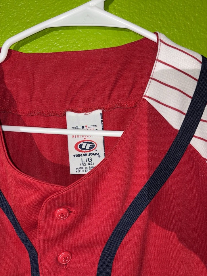 Vtg Sz Large St Louis Cardinals USA Baseball Jersey Embroidered True ...
