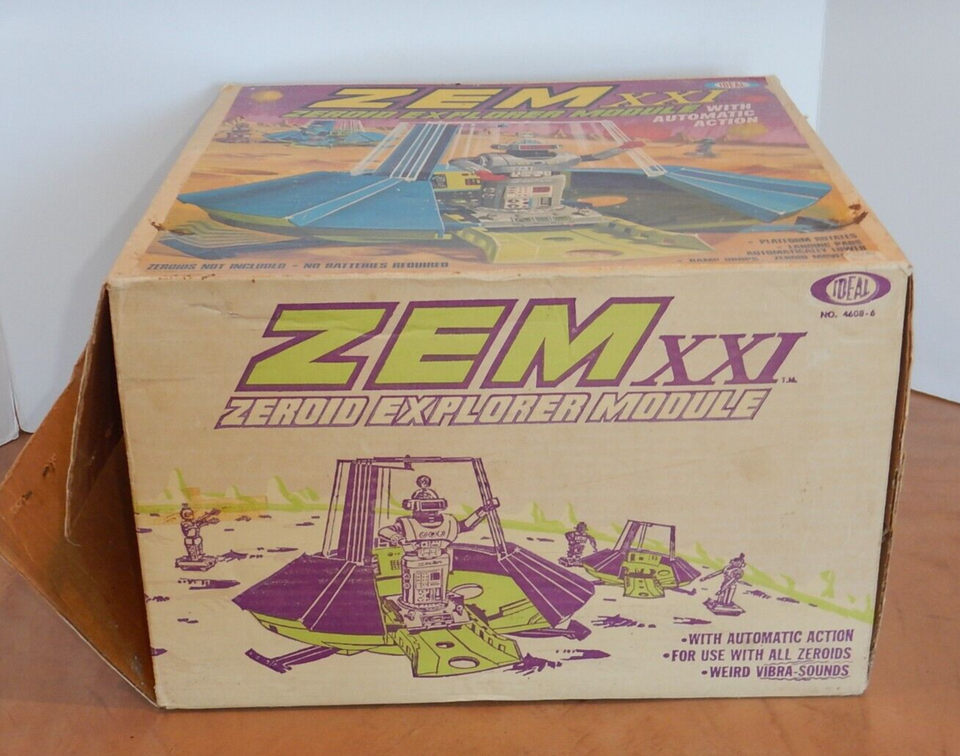 VERY RARE 1970 IDEAL ZEROIDS ZEM XXI ZEROID EXPLORER MODULE, WITH BOX ...