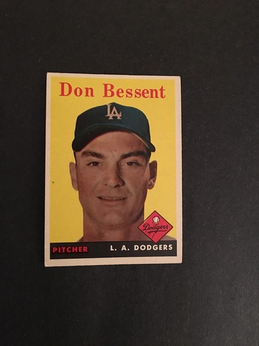 1958 TOPPS BASEBALL SET BREAK #401 DON BESSENT EX | eBay