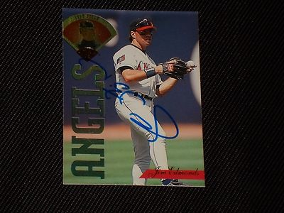 JIM EDMONDS 1995 LEAF SIGNED AUTOGRAPHED CARD #26 ANAHEIM ANGELS | eBay