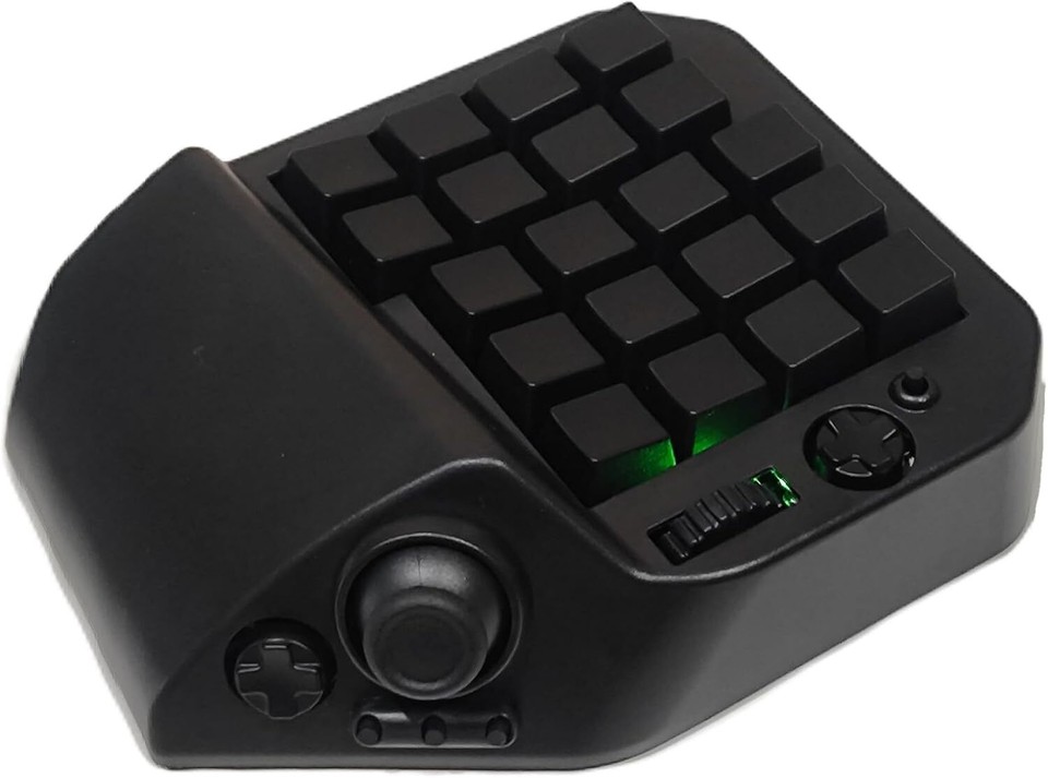MH-Device MH-Delta 41-Key One-Handed Gaming Keyboard with Joystick and ...
